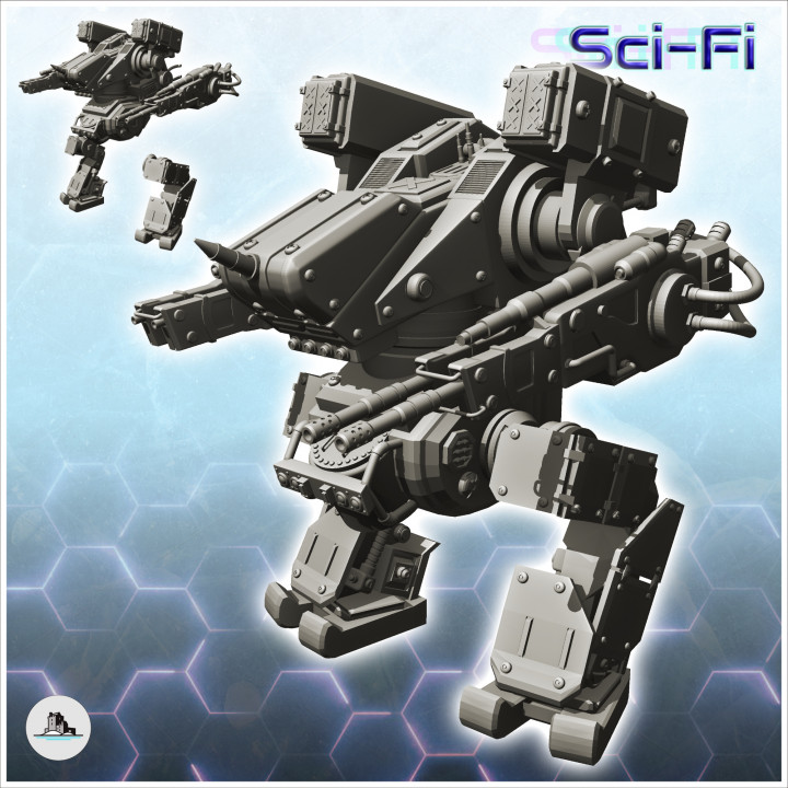 3D Printable Gabium combat robot (7) - Future Sci-Fi SF Post ...