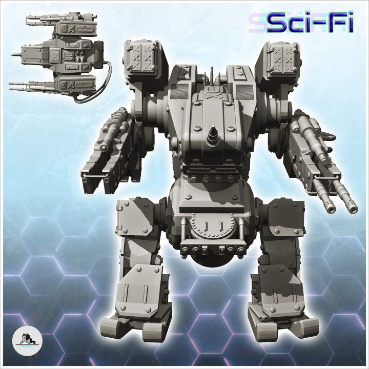 3D Printable Gabium combat robot (7) - Future Sci-Fi SF Post ...