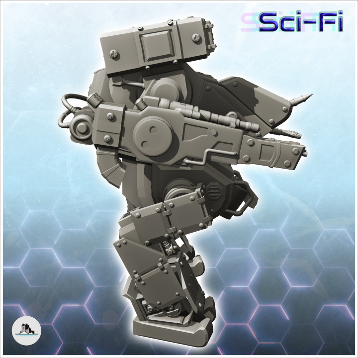 3D Printable Gabium combat robot (7) - Future Sci-Fi SF Post ...
