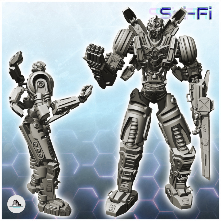 3D Printable Alnos combat robot (19) - Future Sci-Fi SF Post ...
