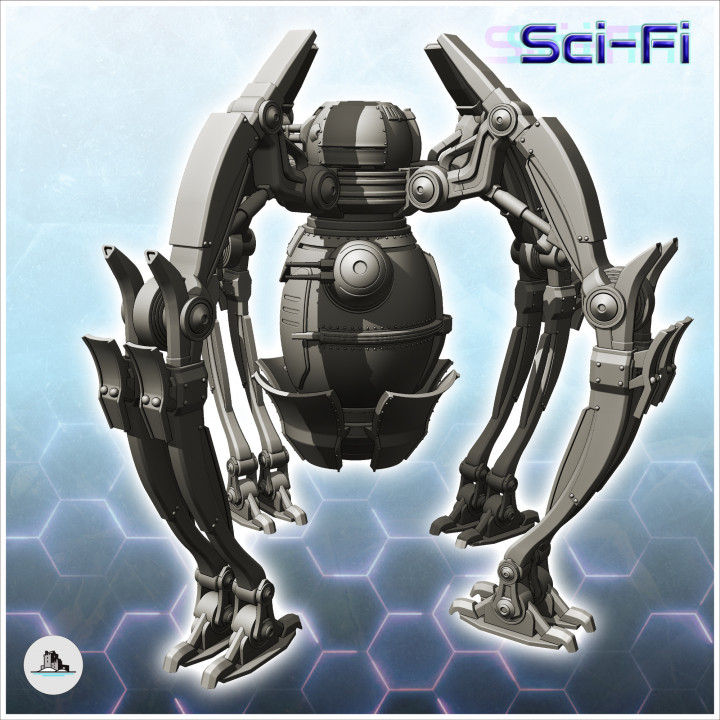 3D Printable Eerin combat robot (24) - Future Sci-Fi SF Post ...