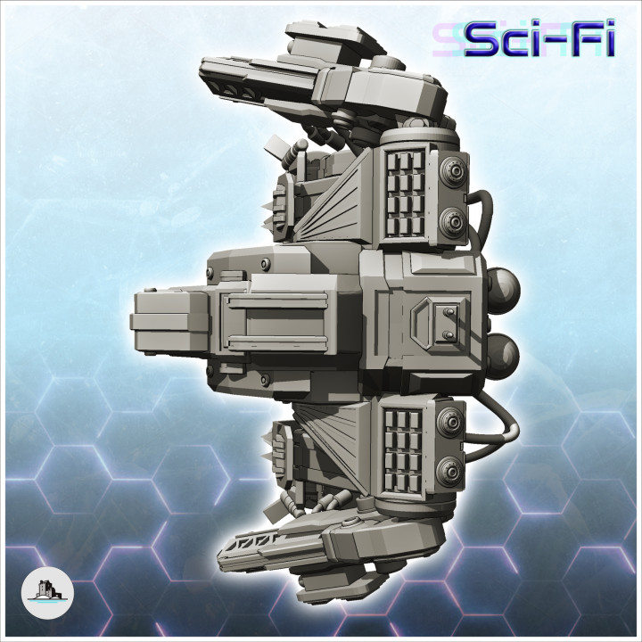 3D Printable Otris combat robot (29) - Future Sci-Fi SF Post ...