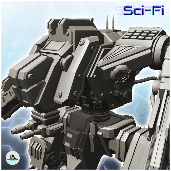 3D Printable Otris combat robot (29) - Future Sci-Fi SF Post ...