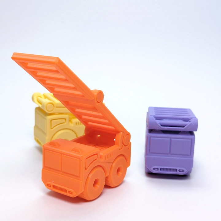3D Printable Flippy Ladder Firetruck by Clockspring