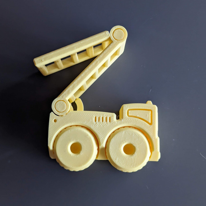 3D Printable Flippy Ladder Firetruck by Clockspring