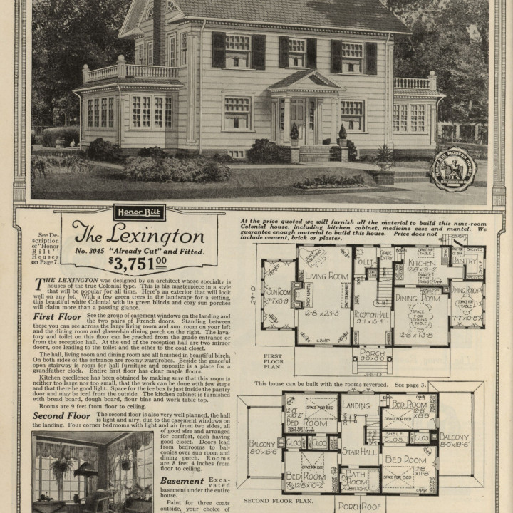 3D Printable The Lexington - Sears Home Kit Series by omnomproductions