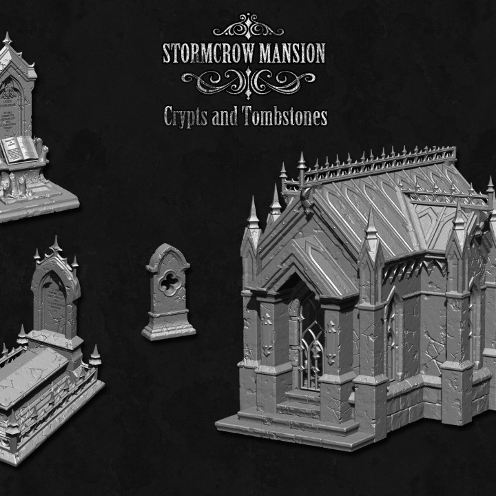 3D Printable Stormcrow Cemetery Bundle by Stormcrow Scenery