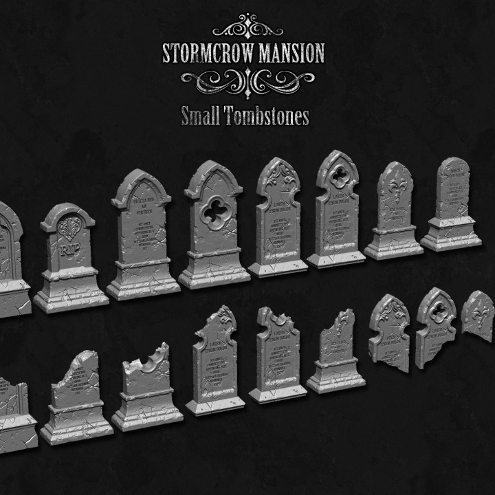 3D Printable Stormcrow Cemetery Bundle by Stormcrow Scenery