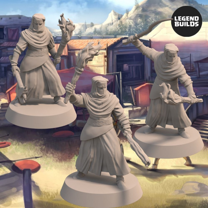 3D Printable Night's Cult Followers with Torches - 3D printable ...