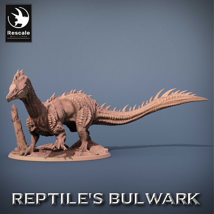 3D Printable Lizardmen Mount 07 Running by Rescale Miniatures
