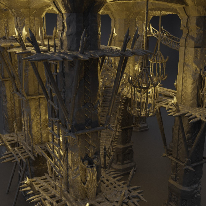 3D Printable Infested Dwarf Pillars - Tabletop Terrain - 28 MM by ...