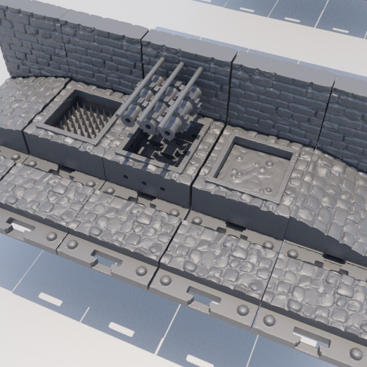 3D Printable Dungeon Traps Pack - Tabletop Terrain - 28 MM by MiniatureLand
