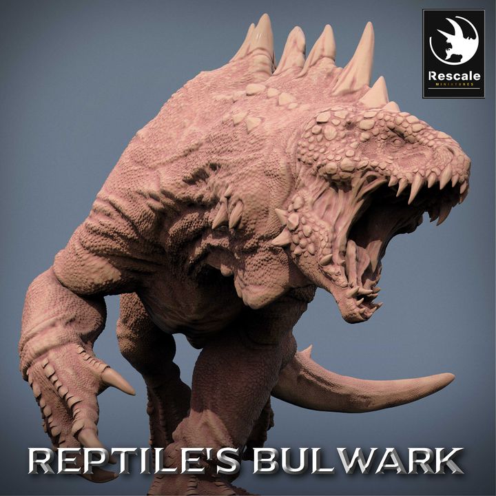 3D Printable Crested Varan Jump by Rescale Miniatures