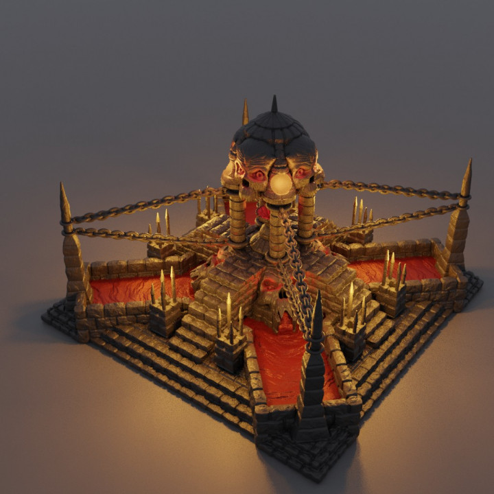 3D Printable Altar Of Sacrifice- Tabletop Terrain - 28 MM by MiniatureLand