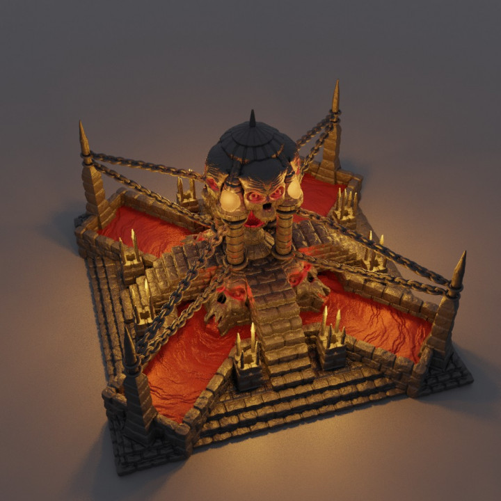 3D Printable Altar Of Sacrifice- Tabletop Terrain - 28 MM by MiniatureLand