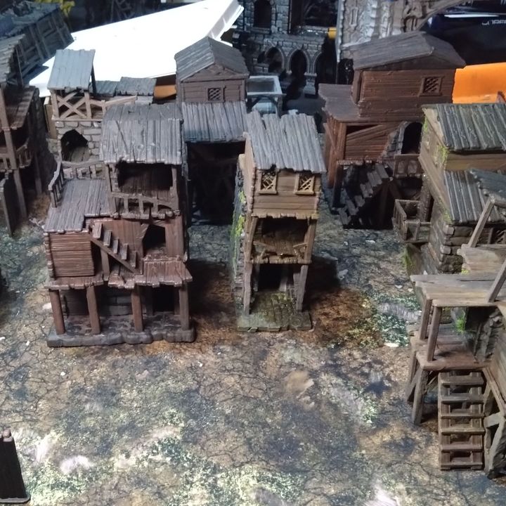 3D Print of Modular Slum District - Tabletop Terrain - 28 MM by ...