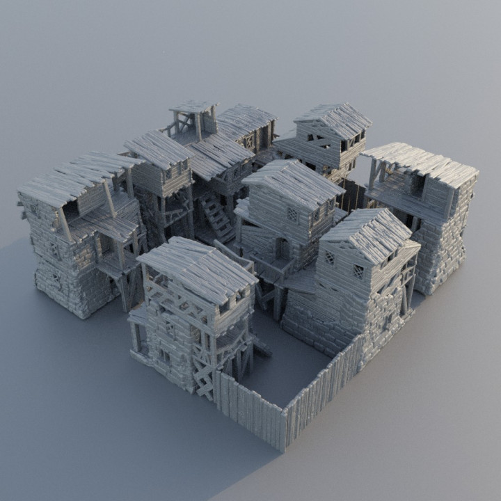 3D Printable Modular Slum District - Tabletop Terrain - 28 MM by ...
