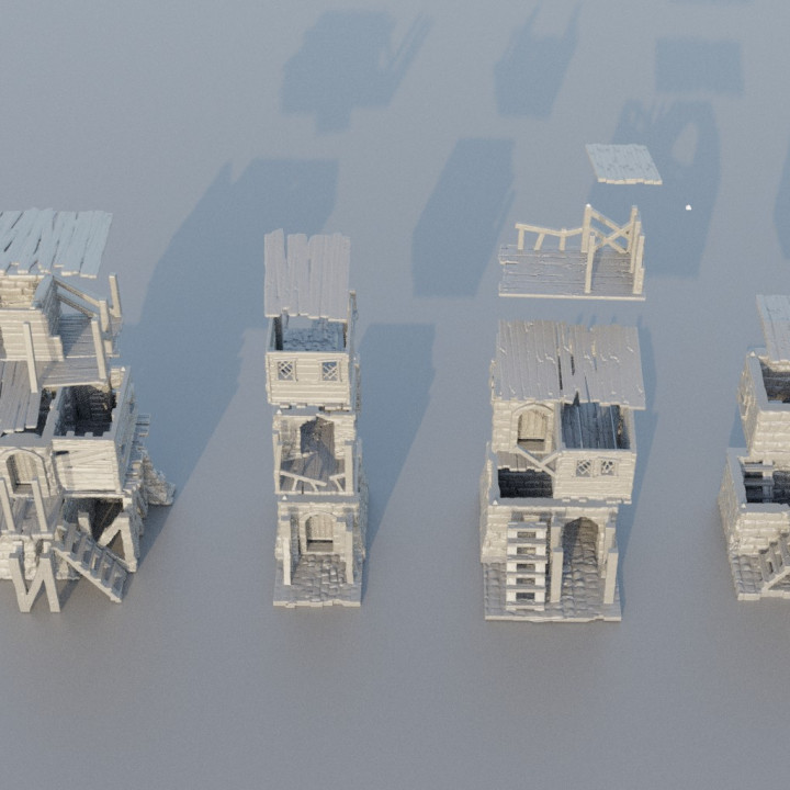 3D Printable Modular Slum District - Tabletop Terrain - 28 MM by ...