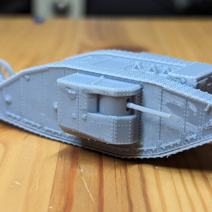3D Printable TANK MARK I (WW1, British Empire, 1916) by Wargame3d