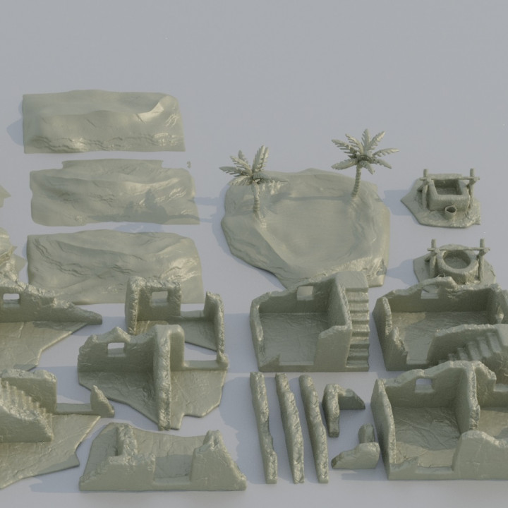 3D Printable Desert Environment Pack - Tabletop Terrain - 28 MM by ...
