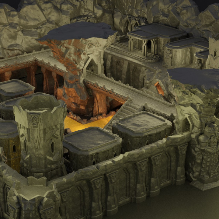 3D Printable Underground Dwarf Village - Tabletop Terrain - 28 MM by ...