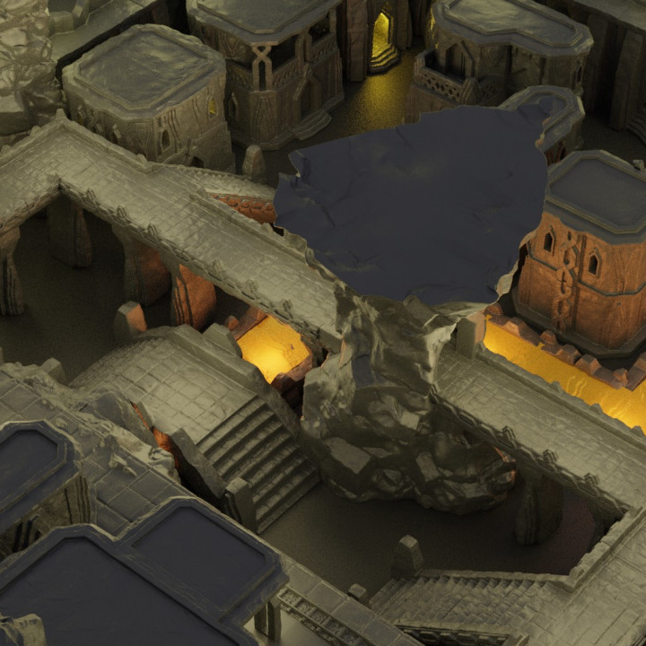 3D Printable Underground Dwarf Village - Tabletop Terrain - 28 MM by ...