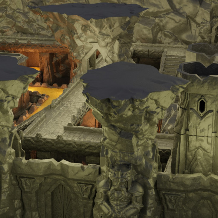 3D Printable Underground Dwarf Village - Tabletop Terrain - 28 MM by ...