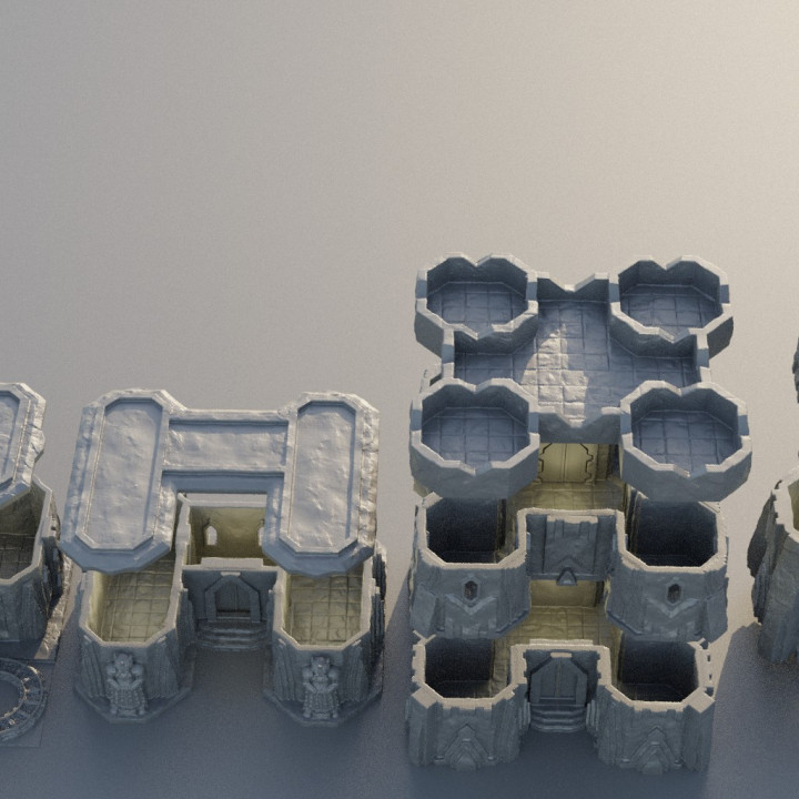 3D Printable Underground Dwarf Village - Tabletop Terrain - 28 MM by ...