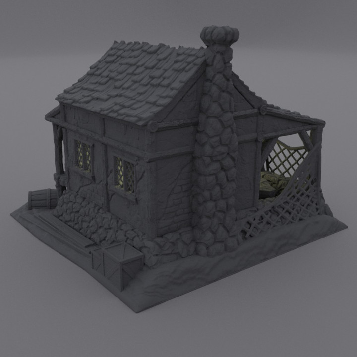3D Printable Seaside Shack - Tabletop Terrain - 28 MM by MiniatureLand