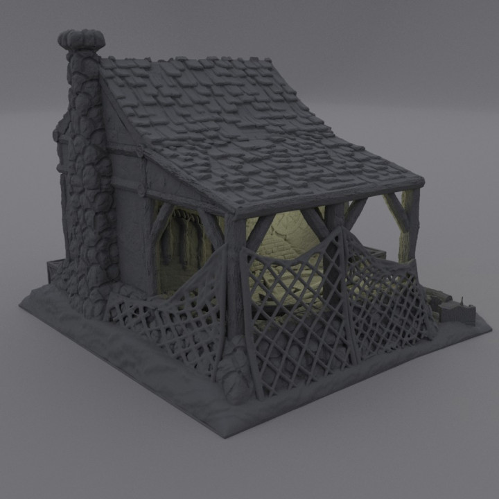 3D Printable Seaside Shack - Tabletop Terrain - 28 MM by MiniatureLand