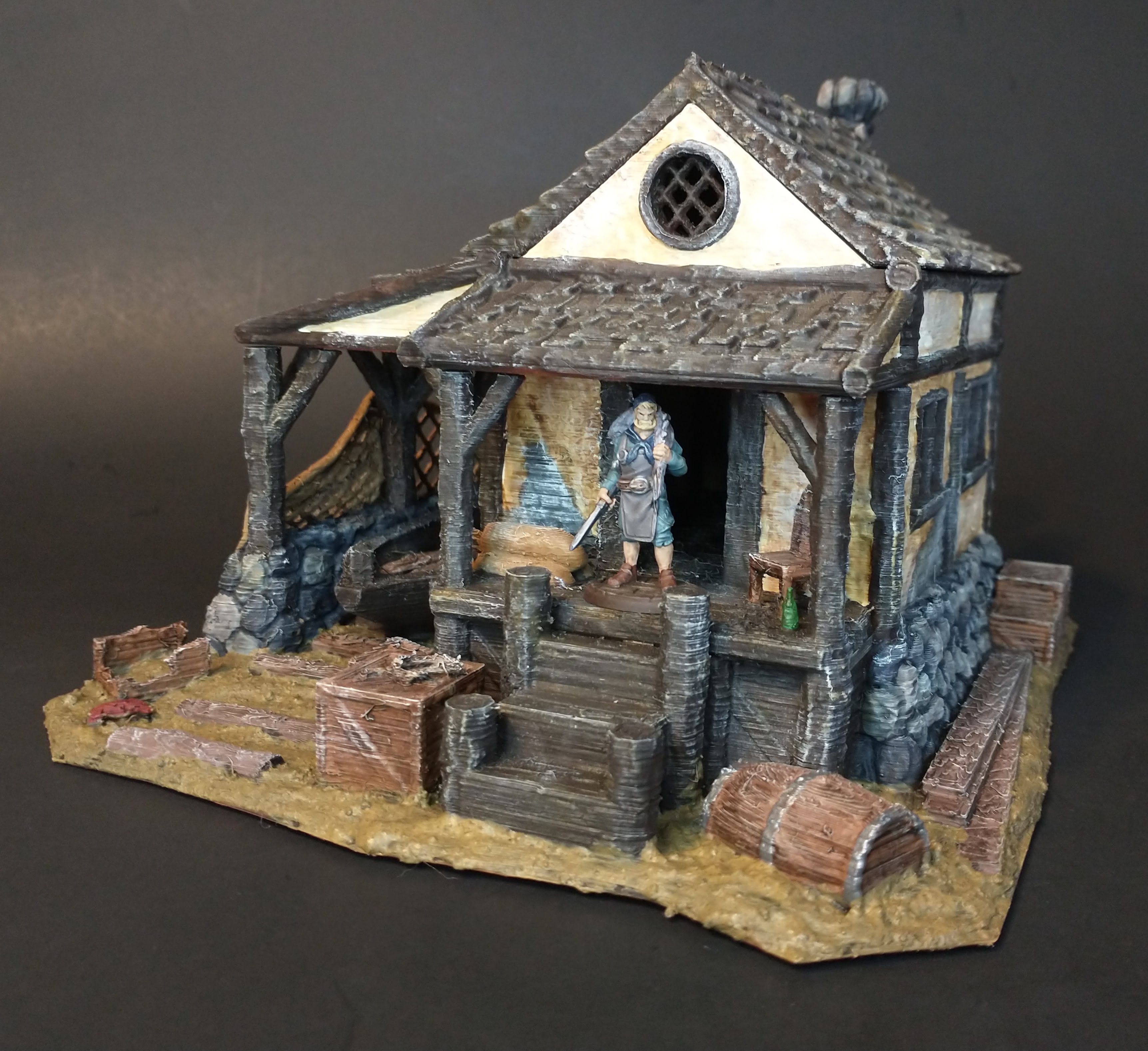 3D Printable Seaside Shack - Tabletop Terrain - 28 MM by MiniatureLand