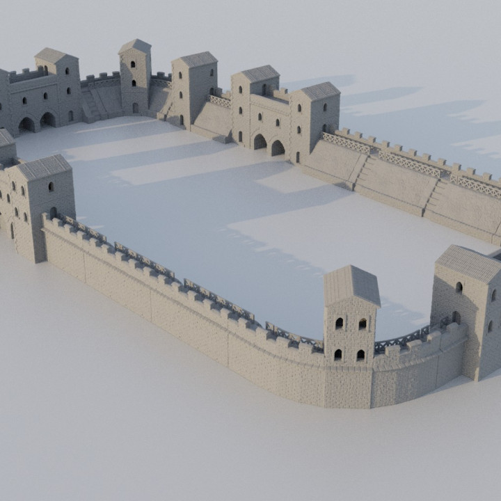 3D Printable Roman Fort - Tabletop Terrain - 28 MM by MiniatureLand