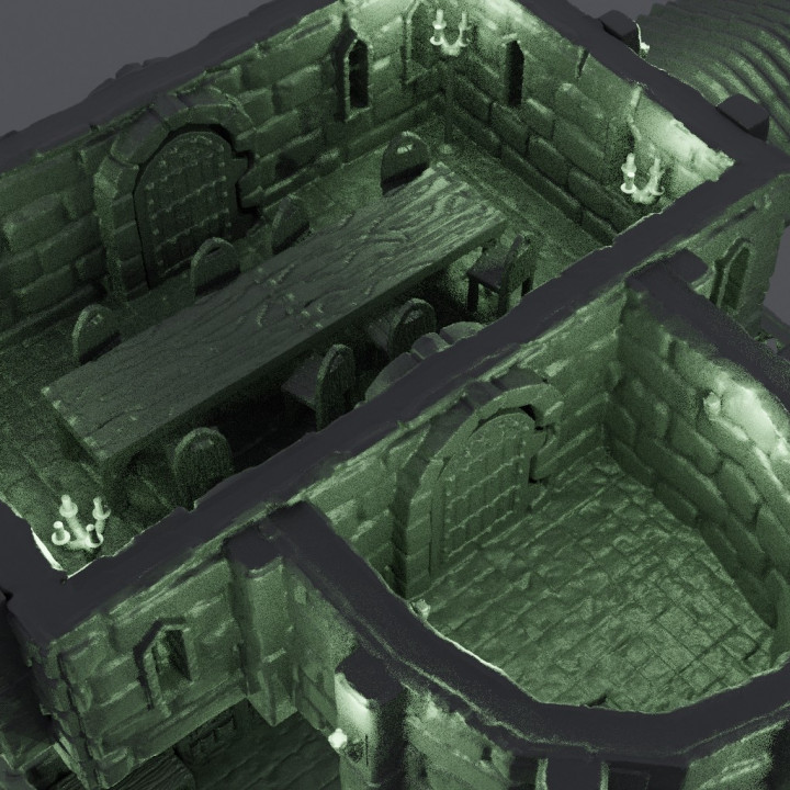 3D Printable Grand Library - Tabletop Terrain - 28 MM by MiniatureLand