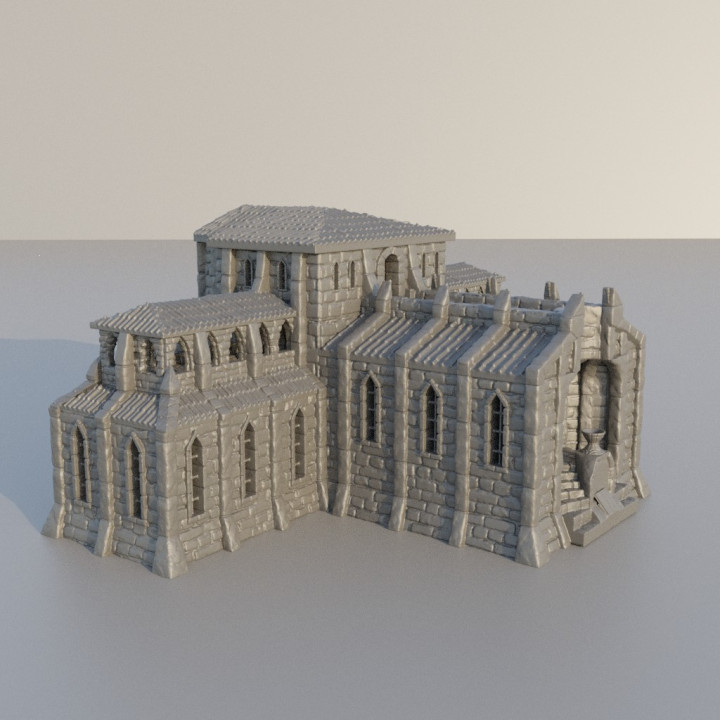3D Printable Grand Library - Tabletop Terrain - 28 MM by MiniatureLand