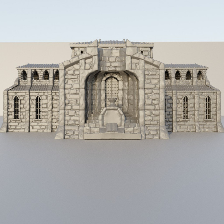 3D Printable Grand Library - Tabletop Terrain - 28 MM by MiniatureLand