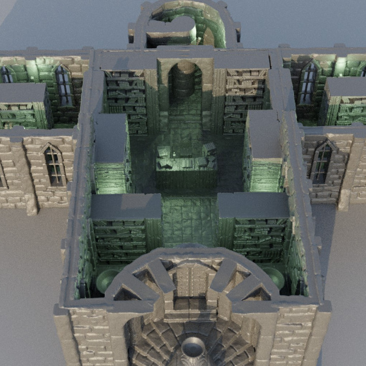 3D Printable Grand Library - Tabletop Terrain - 28 MM by MiniatureLand