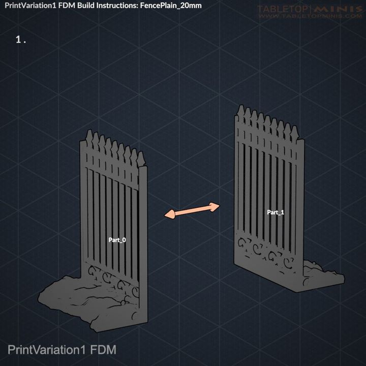 3D Printable Modular Cemetery Gates by TableTopMinis