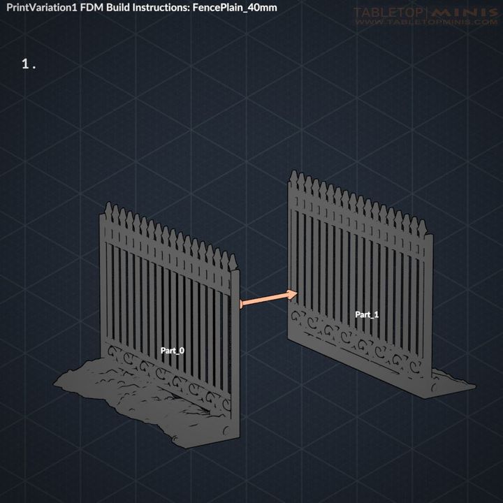 3D Printable Modular Cemetery Gates by TableTopMinis