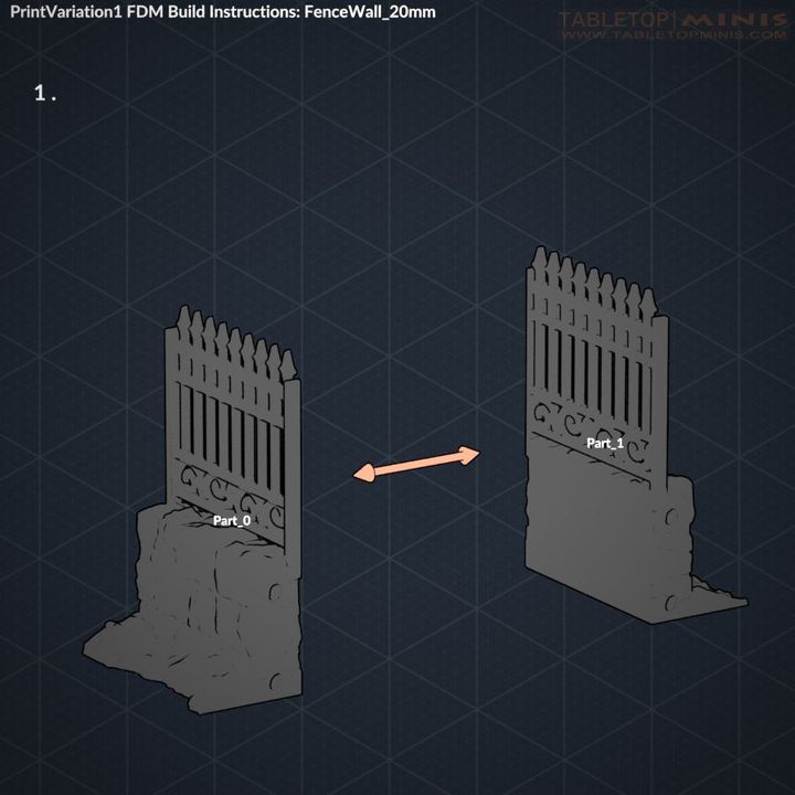 3D Printable Modular Cemetery Gates by TableTopMinis