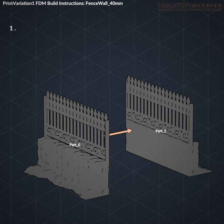 3D Printable Modular Cemetery Gates by TableTopMinis