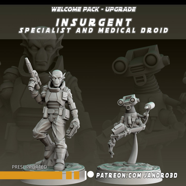 3D Printable Specialist and Medical Droid by Jandro Marquez