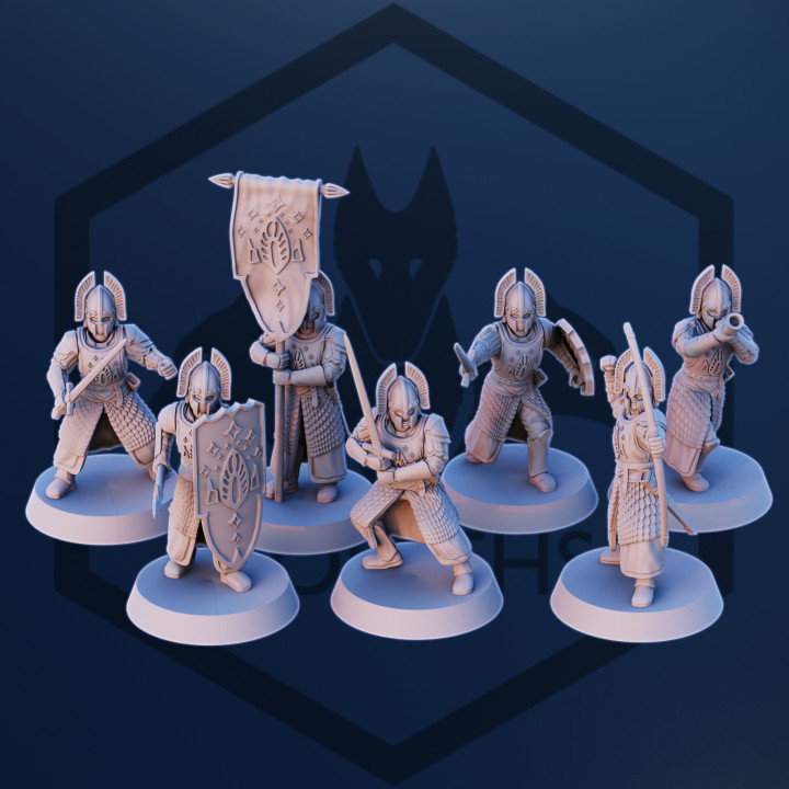 3D Printable Imperial Men (Modular) (Ft and Mtd) by Tidrewski Kolbehs