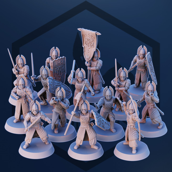 3D Printable Imperial Men (Modular) (Ft and Mtd) by Tidrewski Kolbehs