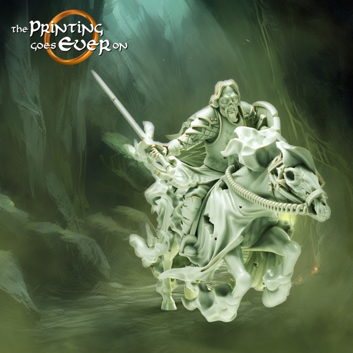 3D Printable Ghost Knights - Presupported by The Printing Goes Ever On