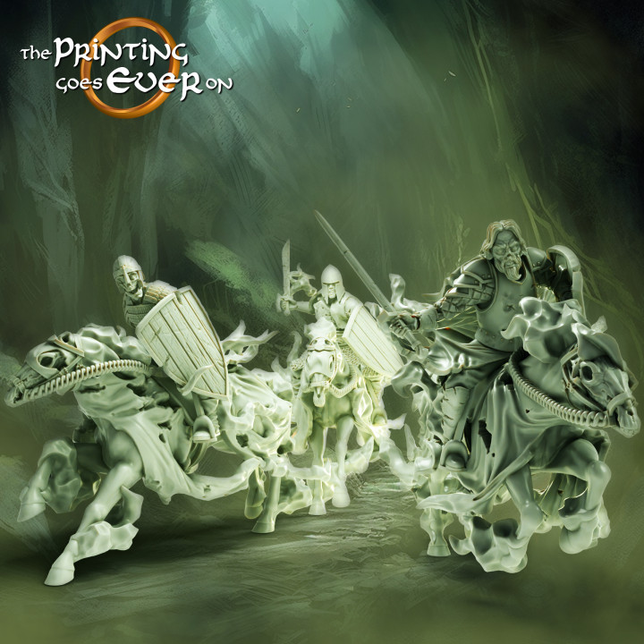 3D Printable Ghost Knights - Presupported by The Printing Goes Ever On