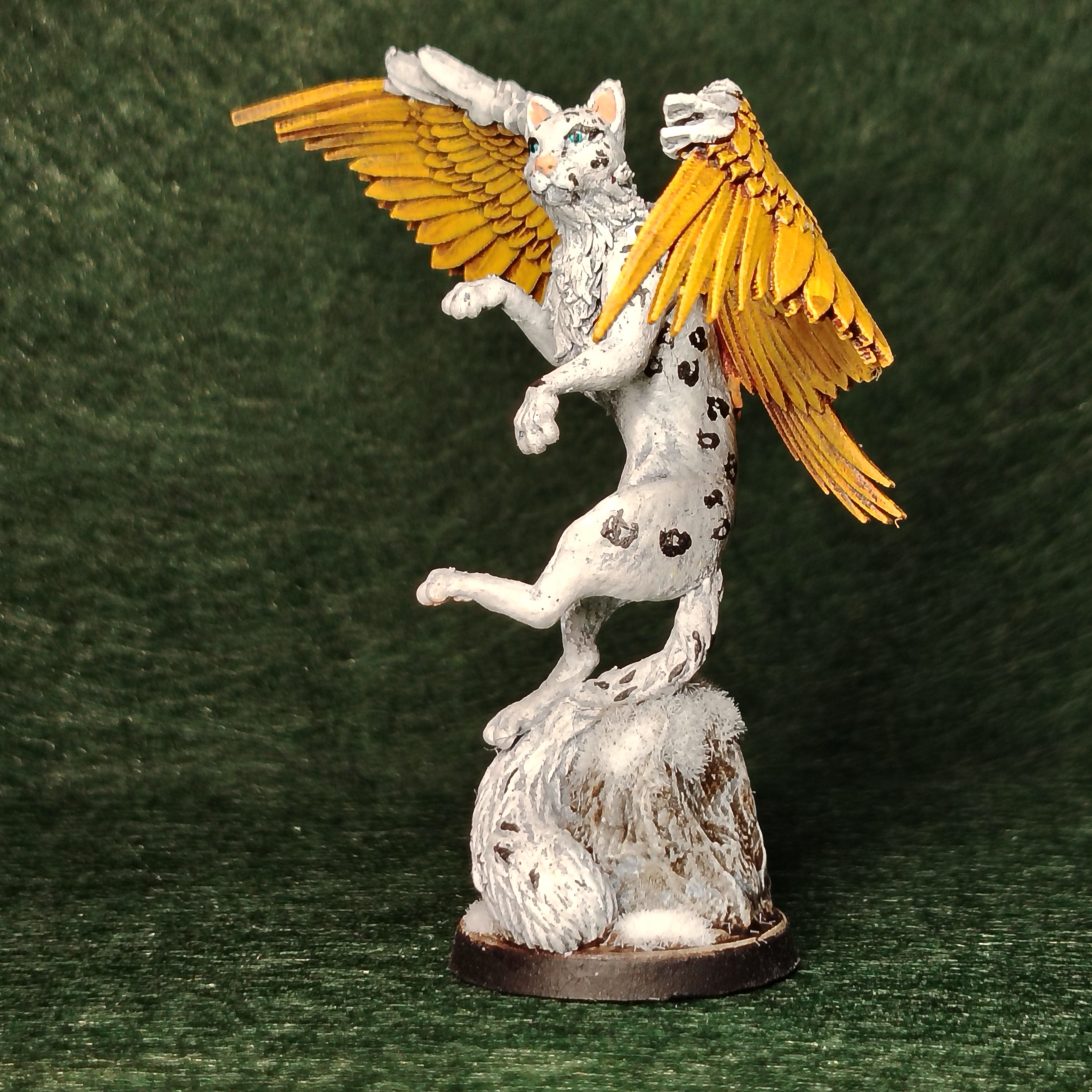 3D Printable Nunu - WInged Cat Familiar by Artificers_Mini