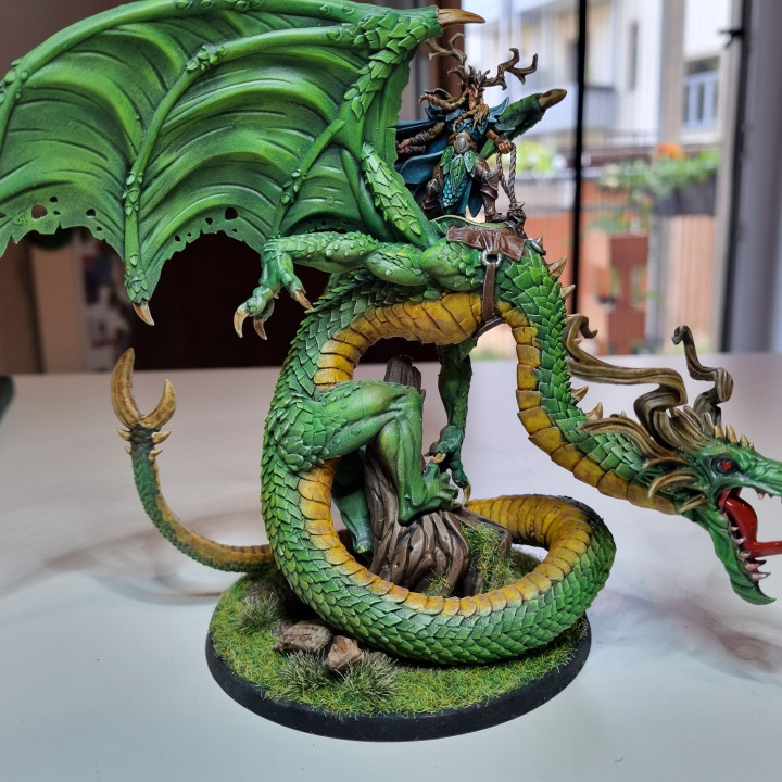 3D Print of Sylvan Forest Dragon by cwkoch