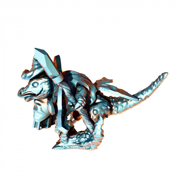 3D Printable Lizard Wizard Fantasy Cute Creatures by Lex Addams