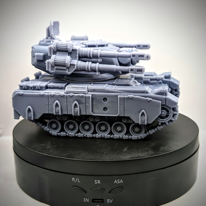 3D Printable Wendigo-Pattern Mobile Anti-Aircraft Turret Pack by ...