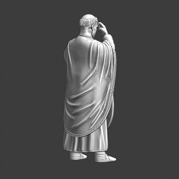 3D Printable Medieval Priest praying by Northern Crusades Miniatures